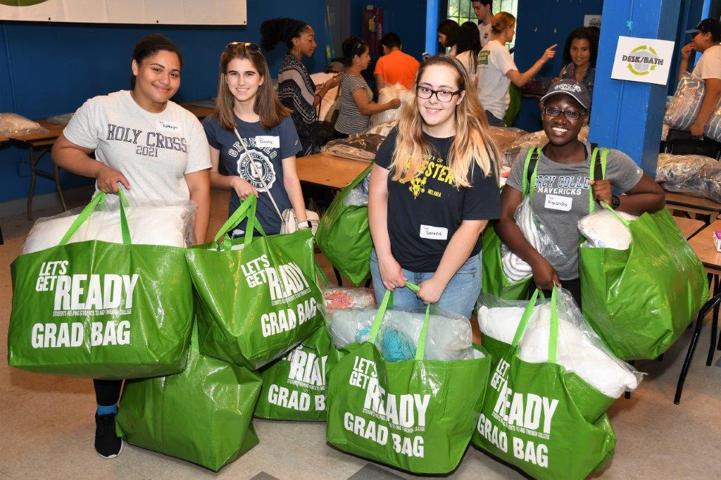 Grad Bag giveaway for Let’s Get Ready Students in Bronxville - Let’s ...